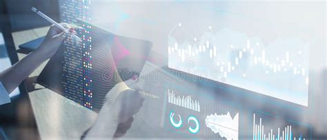 Advanced Business Analytics With Interactive Data Visualization Dashboard Stock Image Image Of