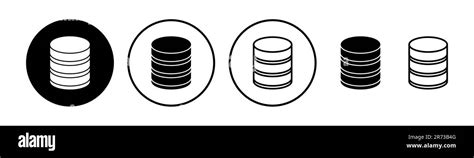 Database Icon Vector Server Icon Storage Stock Vector Image And Art Alamy