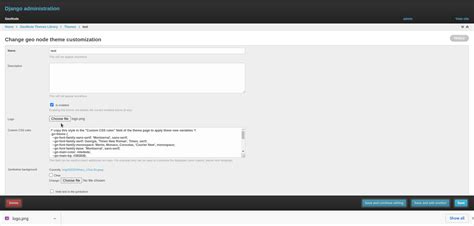 UI Customization GeoNode Training