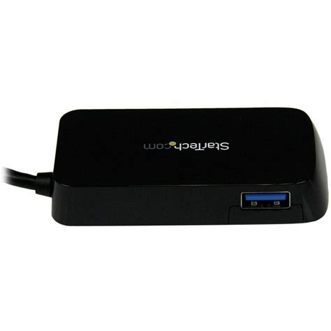 StarTech Com Portable Port SuperSpeed Mini USB Hub Black Total USB Ports USB