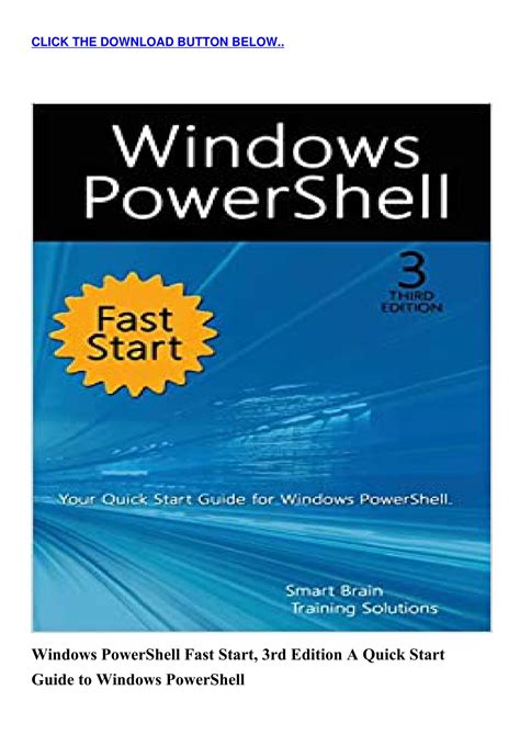 Ppt Download Windows Powershell Fast Start 3rd Edition A Quick Start Guide To Windows