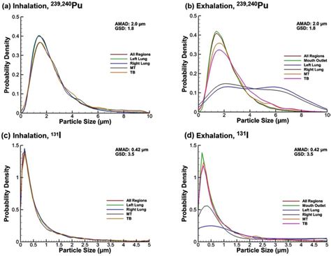 Particle Size Distribution In Different Regions Of The Respiratory