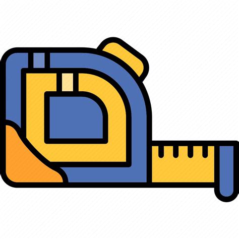 Measuring Tape Construction Measure Measurement Tool Icon Download On Iconfinder