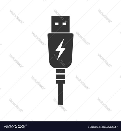 Usb Charging Plug Icon Royalty Free Vector Image