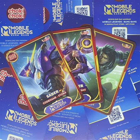 Choki Choki Mobile Legends Supreme Skin Legends Trading Card Game Mlbb Bang Bang Shopee Malaysia