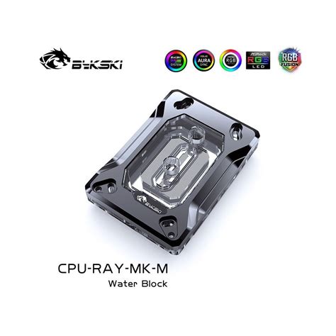 Bykski Waterblock Cpu Pour Amd Noirplexi Cpu Ray Mk M