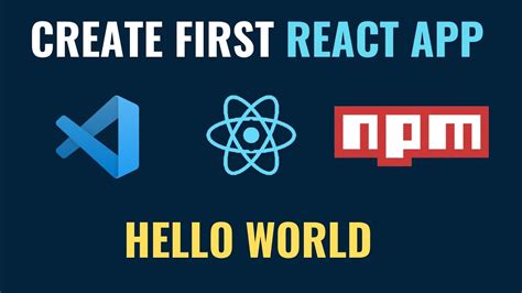 Create First React App Hello World First Project Youtube