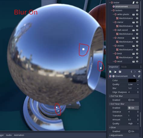 Specular Aliasing Becomes More Visible When Depth Of Field Or Glow Is