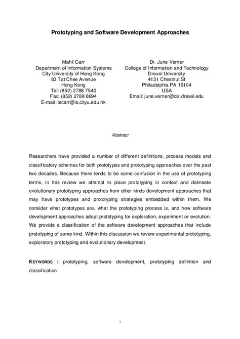 pdf prototyping and software development approaches