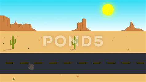 Animated Horizontal Road