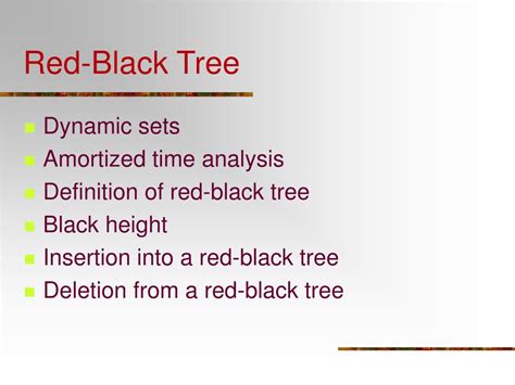Ppt Red Black Tree Powerpoint Presentation Free Download Id6897210