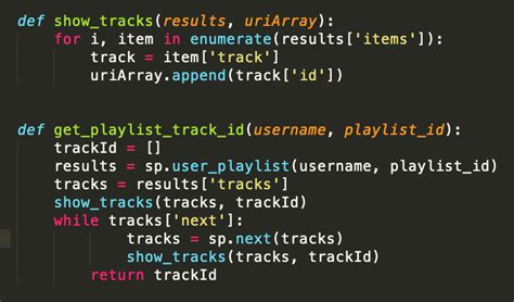 How To Get More Than 100 Track Ids On Using Spotipy · Issue 322