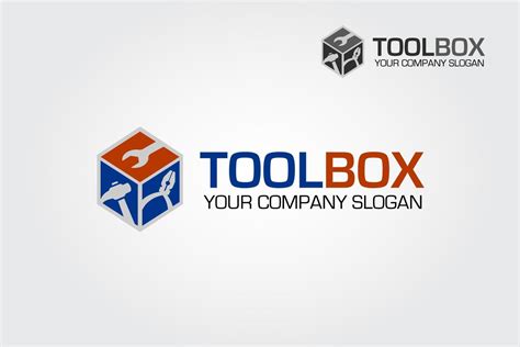 Tool Box Vector Logo Illustration Logo For Repairman Technician Handyman Contractor