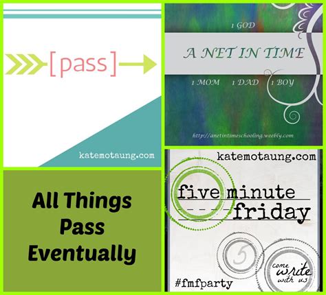 Five Minute Friday Pass A Net In Time
