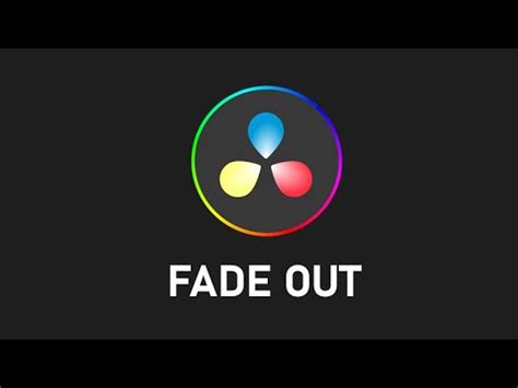 How To Fade Out Video In DaVinci Resolve Fade To Black Effect YouTube