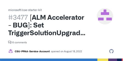 Alm Accelerator Bug Set Triggersolutionupgrade Variable Error · Issue 3477 · Microsoftcoe