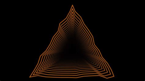 Orange Triangle Wiggle Loop Animation Video Animation Ultra Hd 4k