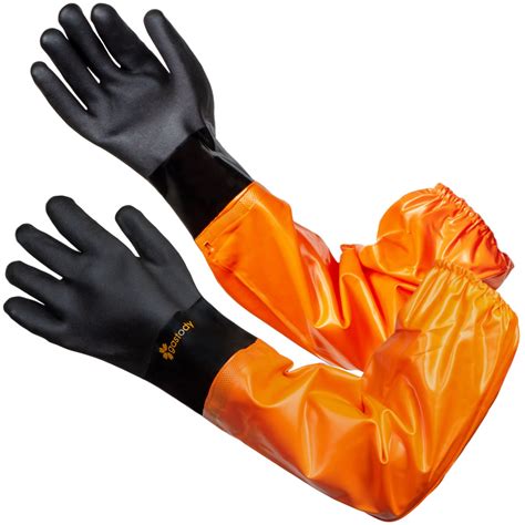 Gastody Chemical Resistant Gloves Extra Long L 275 Rubber Gloves