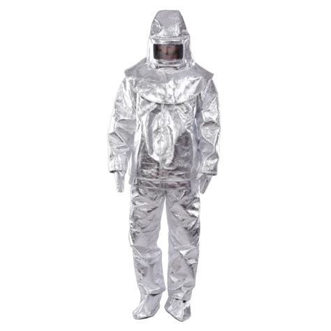 铝箔隔热服耐高温防护服500度1000度防火花冶金防热辐射防护服 虎窝淘