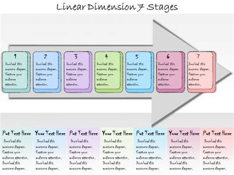 Ppt Slide Linear Dimension Stages Business Plan