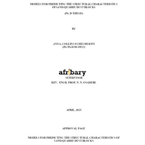Models For Predicting The Structural Characteristics Of Sand Quarry