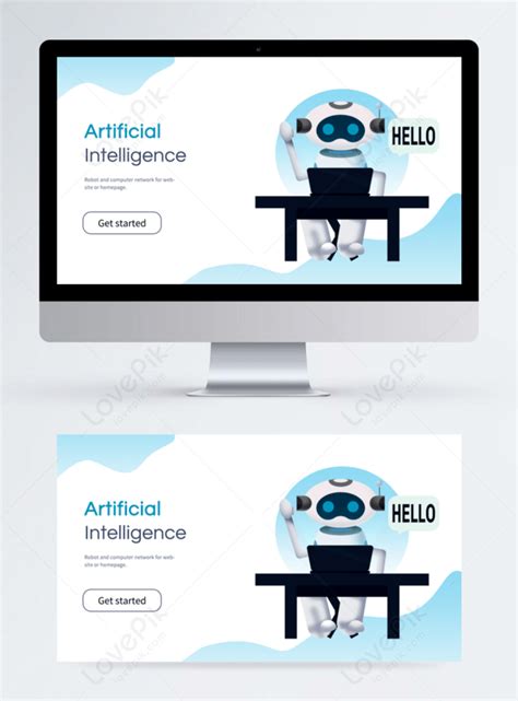 인공지능 Ai 기술 배경 과 로봇 현수막 이미지 사진 466639092 무료 다운로드