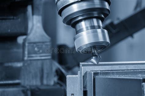 The Angular Milling Process On Nc Milling Machine With Chamfer Tools