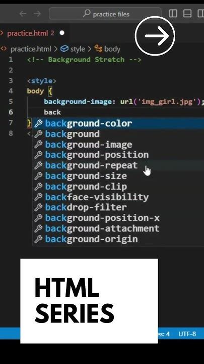 Background Stretch 😏😱 Html Webdesign Frontend Webdevelopment Codeeveryday Coding Youtube
