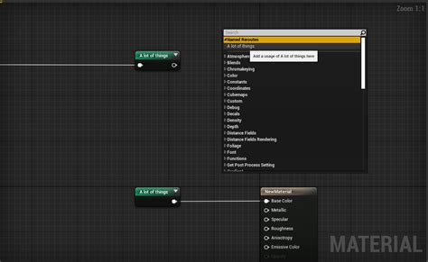 If Working With Complex Mats You Can Actually Add A Named Reroute Declaration Node And It