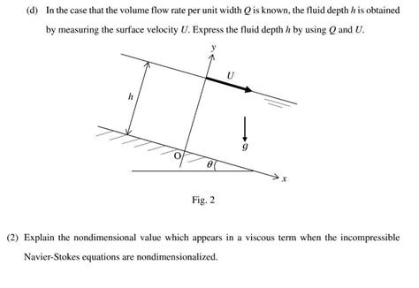 Solved 1 As Shown In Fig 2 An Incompressible And Vis