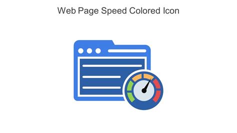 Web Page Speed Colored Icon In Powerpoint Pptx Png And Editable Eps Format Ppt Template