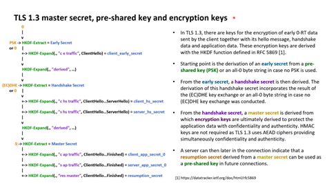 Tls Essentials 29 Tls 13 Master Secret Psk Encryption Keys And Hkdf Youtube