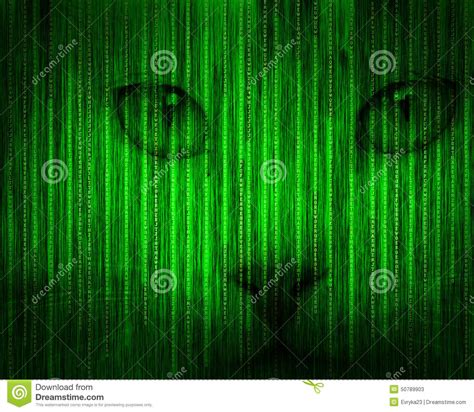 Abstract Tech Binary Background Stock Illustration Illustration Of Black Global 50789903