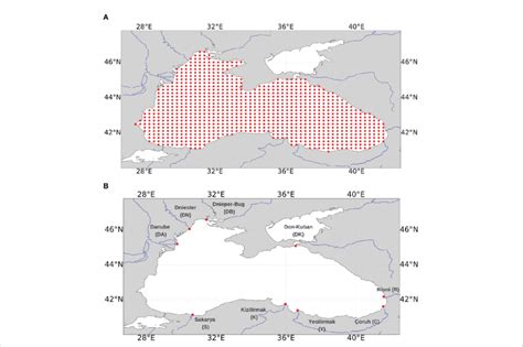 Graphical Illustration Of The Simulation Points Used In The Black Sea