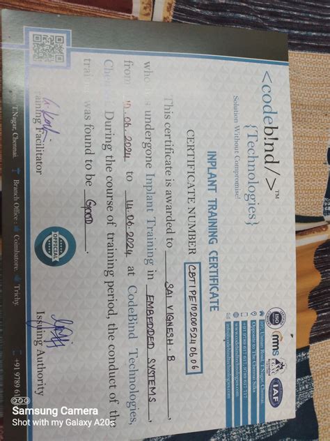 Sai Vignesh On Linkedin Completed Inplant Training Code Bind