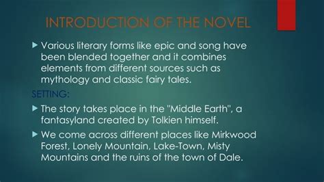 Assignment Of The Hobbit Ppt Pptx