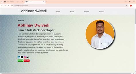 Abhinav Dwivedi On Linkedin Portfolio Webdesign Webdevelopment