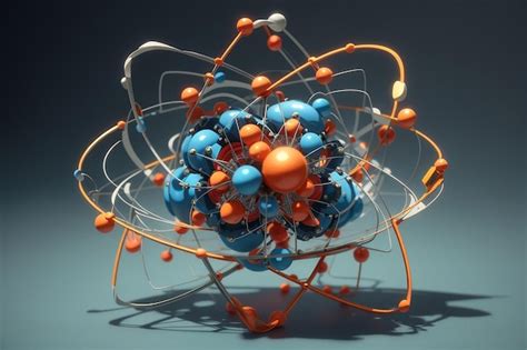 Premium Ai Image Atomic Structure