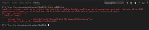 Terminal Windows No Reconoce Comando Touch Stack Overflow En Español