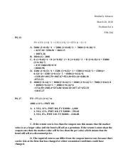 FIN Problem Set Docx Kimberly Johnson March Problem Set