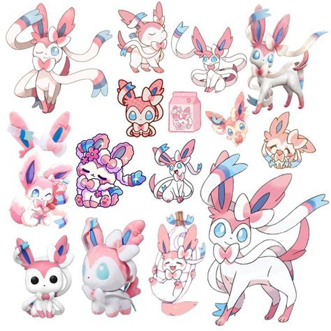 Journal Stickers Scrapbook Stickers Sylveon Kawaii Stickers
