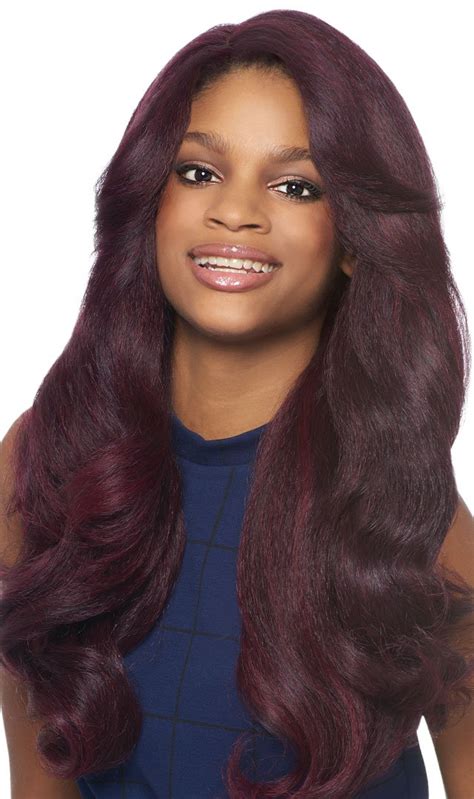 Outre Synthetic Hair Lace Front Wig Batik Dominican Blow Out Relaxed Bundle Hair