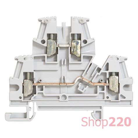 Клеммник 2 х уровневый 2 5 мм кв на дин рейку серый Legrand 37167 купить в Киеве Украина