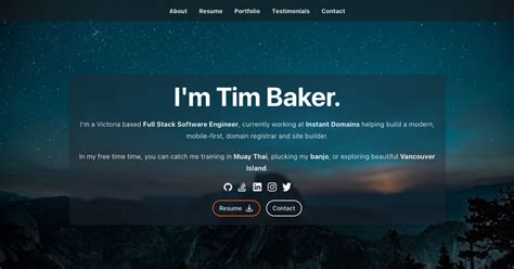 React Resume Template React Resume Template