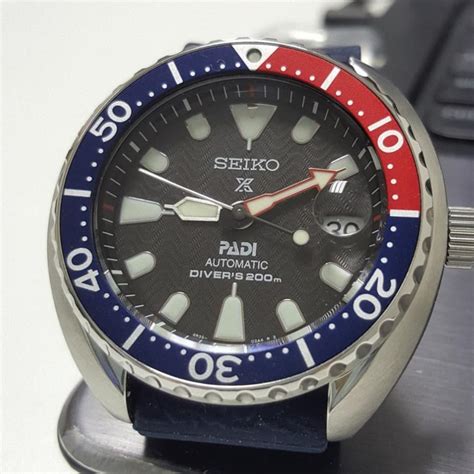 Seiko Special Edition Padi Mini Turtle Prospex Divers Mens Rubber