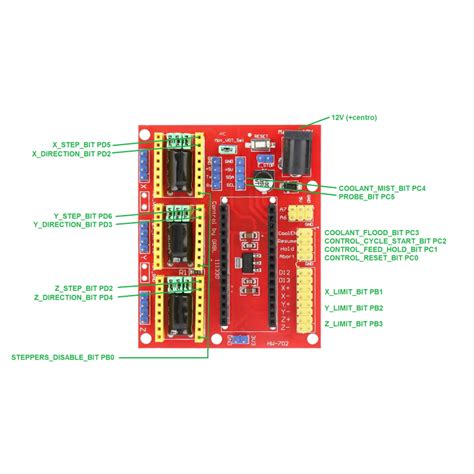Modulo Shield Cnc Compatible Con Arduino Nano