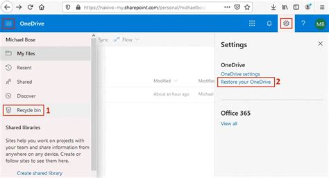 How To Perform Onedrive Back Up And Recovery