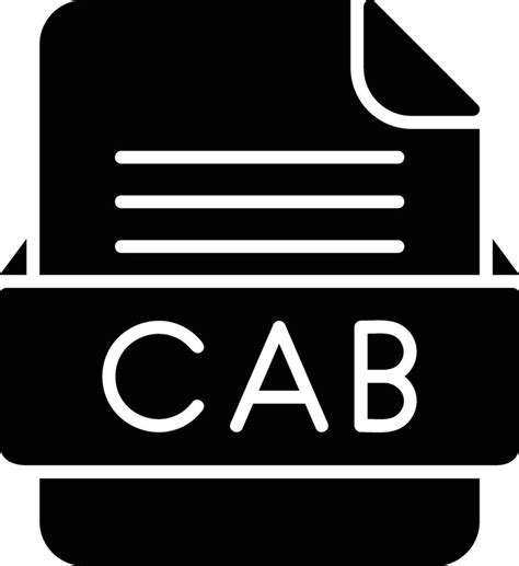 Cab File Format Line Icon 28643880 Vector Art At Vecteezy
