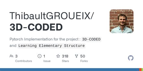 github thibaultgroueix 3d coded pytorch implementation for the project `3d coded` and