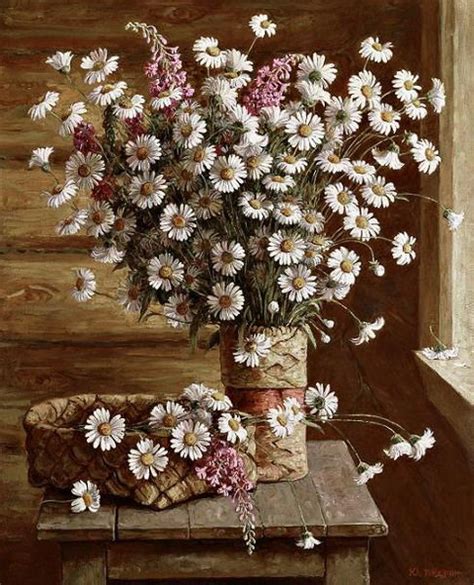 Натюрморты Юрия Кудрина Сайт веселого настроения Цветочное искусство Цветочные картины